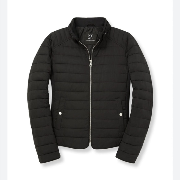 Jackets & Coats | New York And Company Ribbed Side For Comfort Puffer ...